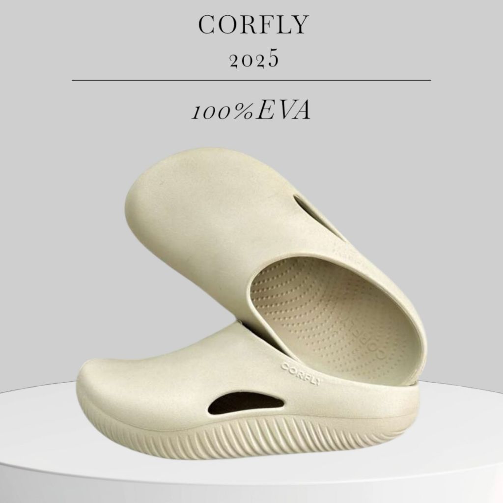 CORFLY chinelo babucha de Buraco de pão 100%EVA | Shopee Brasil
