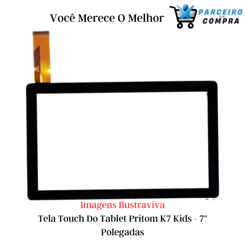 Tela Touch Do Tablet Pritom K7 Kids - 7" Polegadas Imperdível Oferta ...