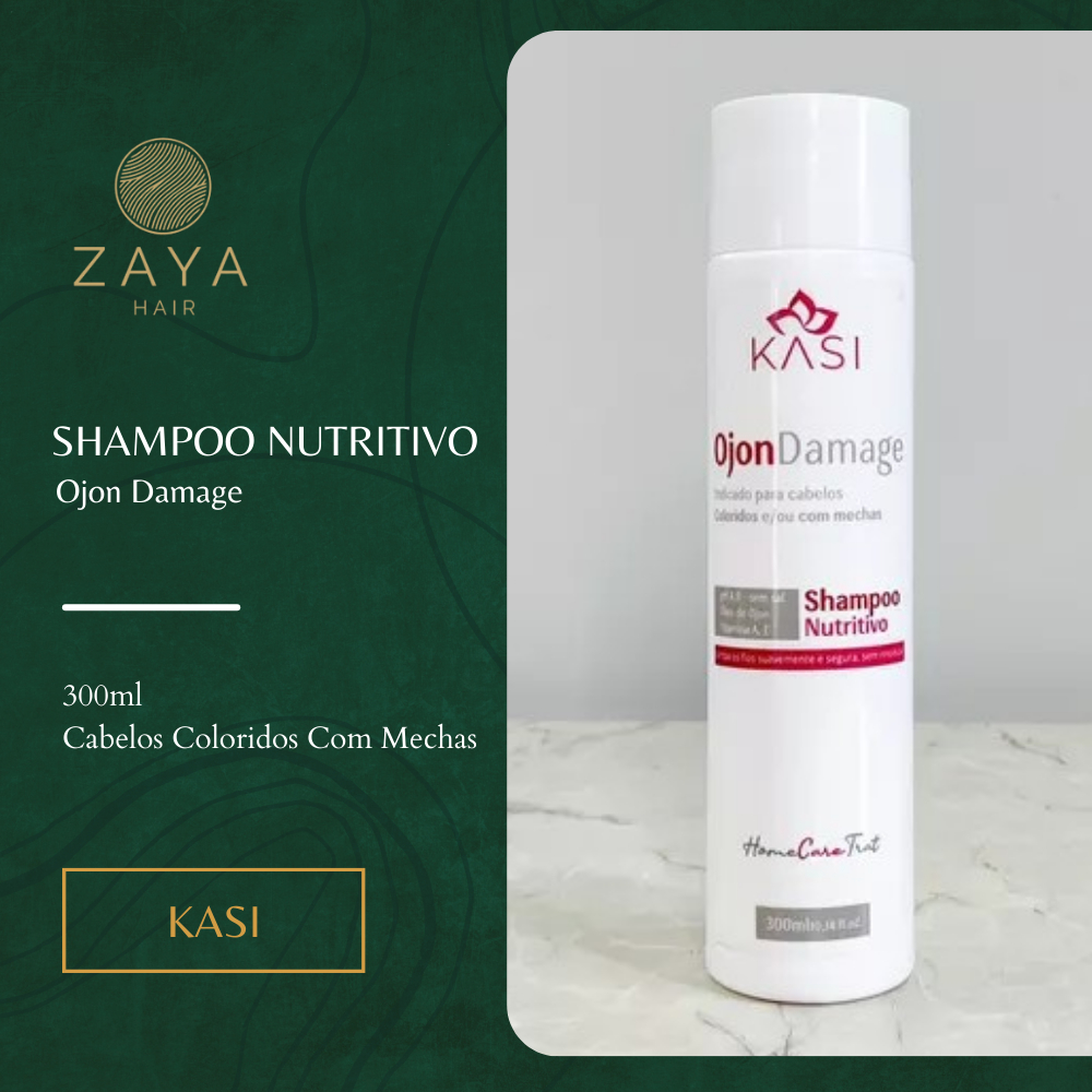 Shampoo Nutritivo Ojon Damage Cabelos Coloridos Com Mechas 300ml Kasi ...