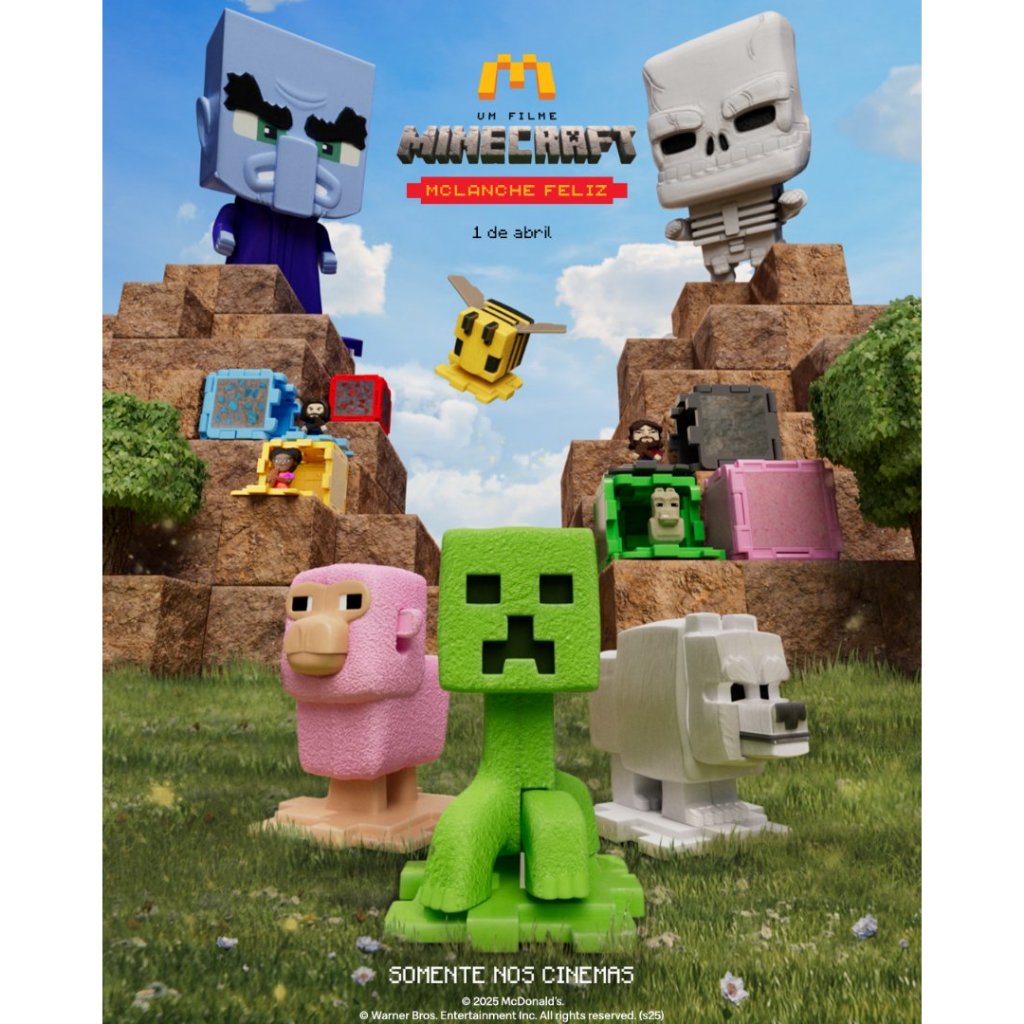 Minecraft - McDonald's - MC lanche feliz - Brinquedo Minecraft ...