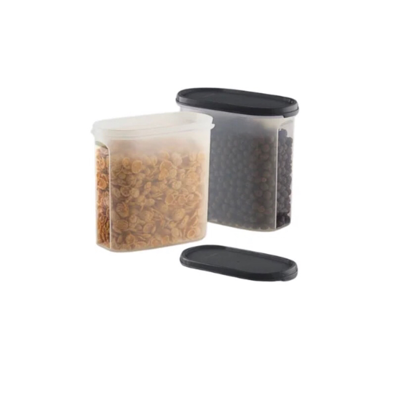 Tupperware Modular Oval 3 Preto 1,7 | Shopee Brasil