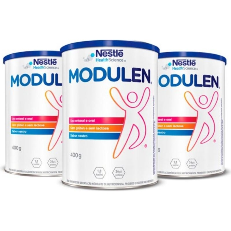 12 Modulen 400g 2026 Fórmula Nestlé sem Lactose uso enteral e oral ...