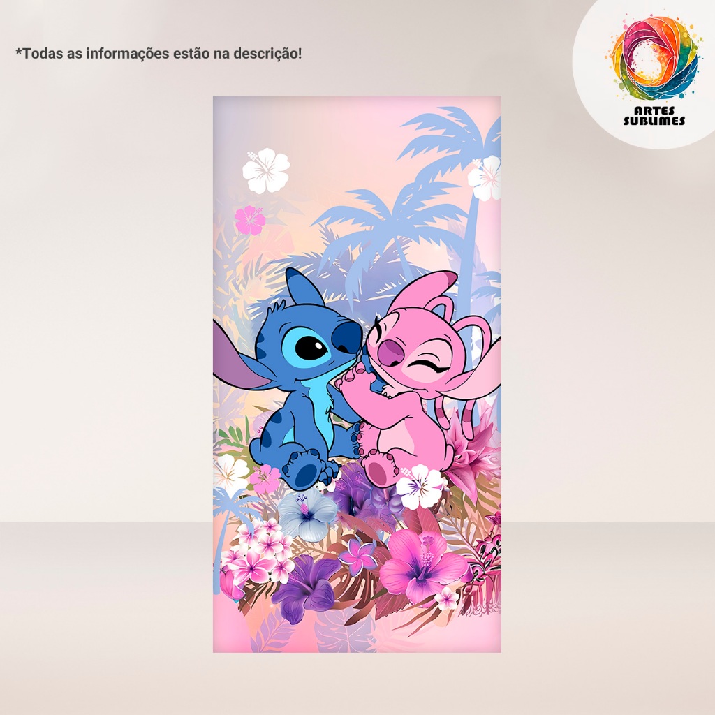 Painel Retangular Stitch Diversos C/Overlock | Shopee Brasil