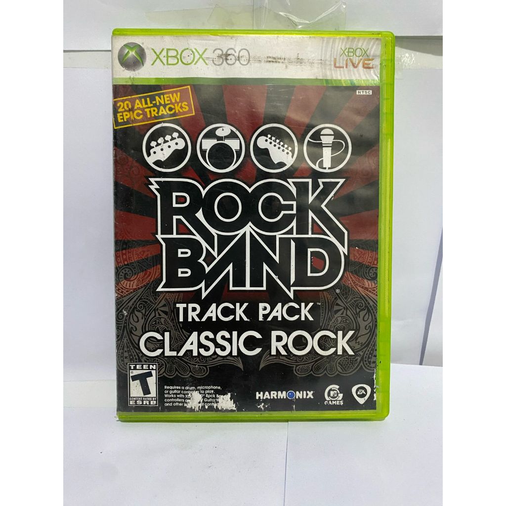 Rock Band Track Pack Classic Rock Xbox 360 Original Física | Shopee Brasil