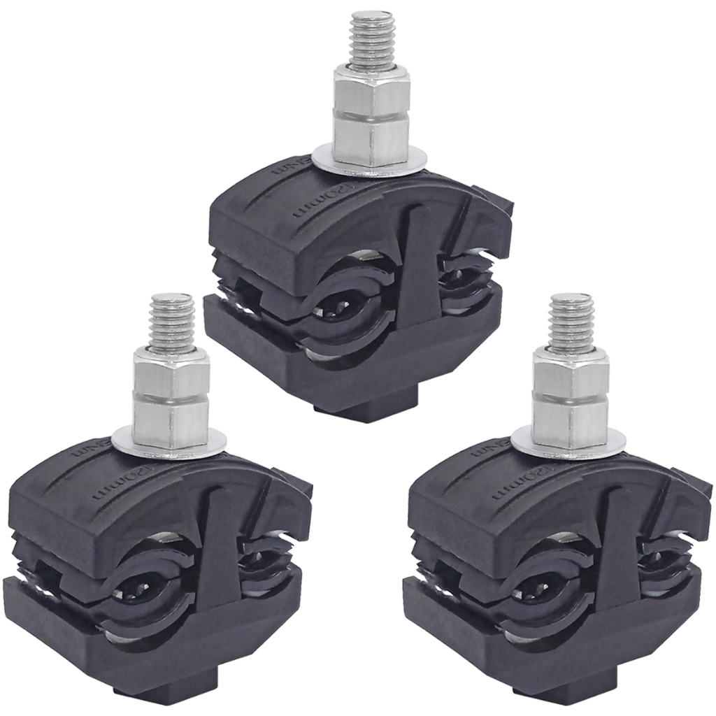 3 Conectores CDP Perfurante 16 a 120mm² Derivação 4-35mm² Emenda ...