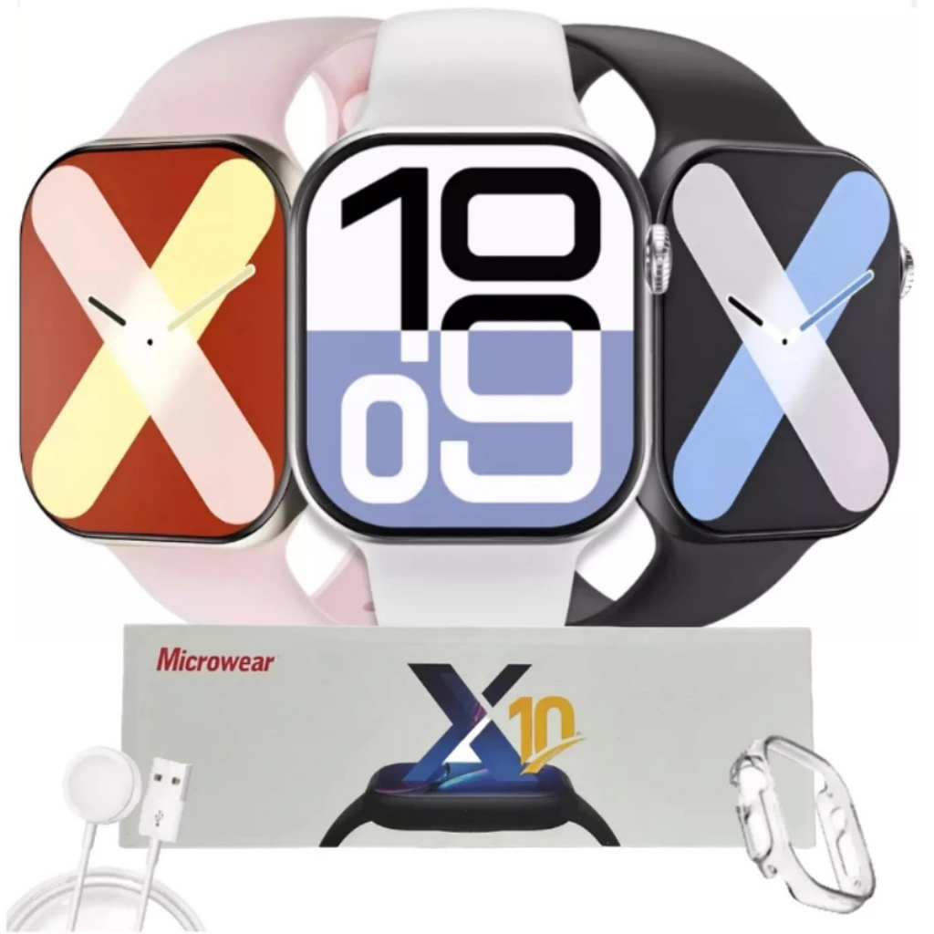 Relógio Smartwatch X10 S10 Serie 10 Chatgpt Microwear Multifunções ...