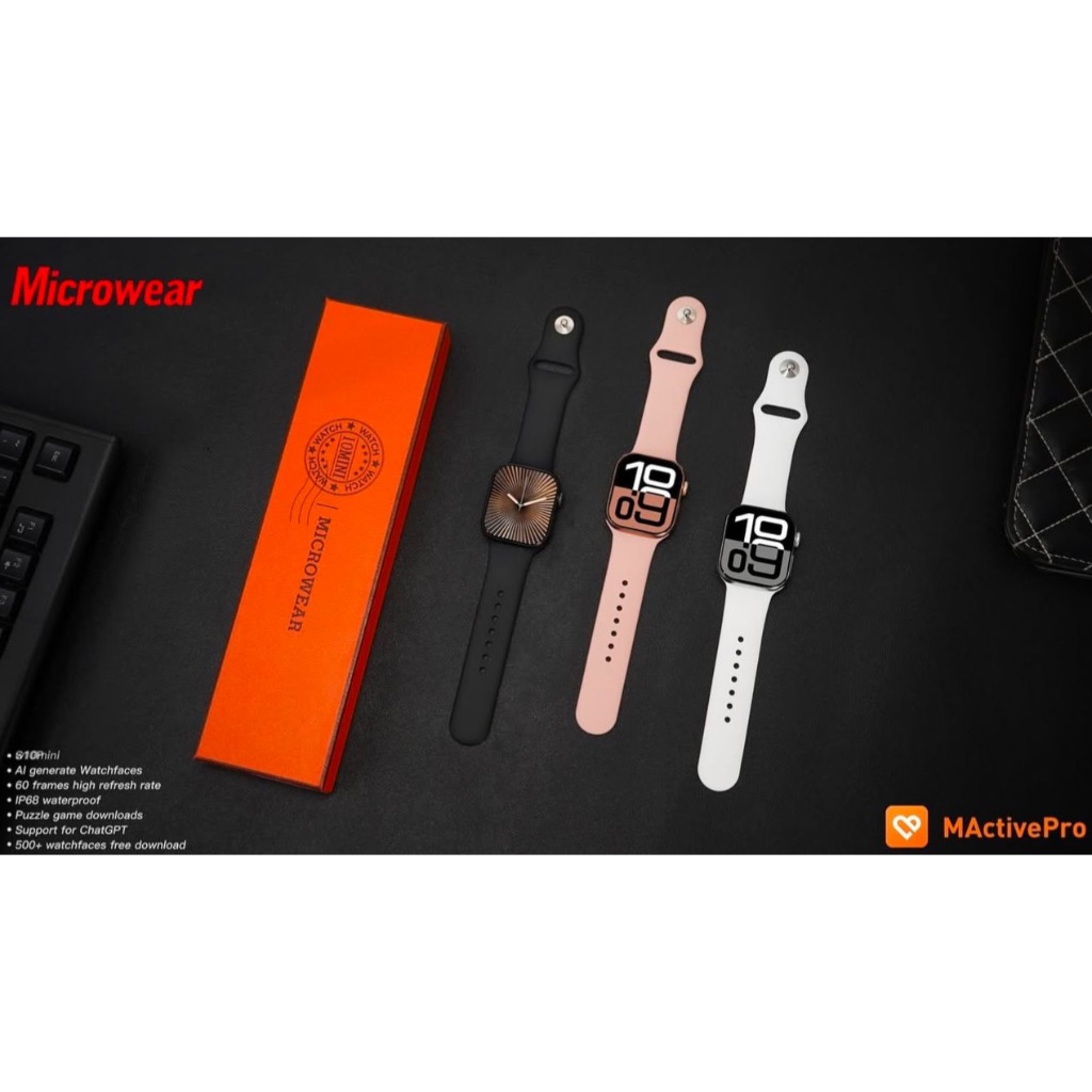 Microwear Smart Watch W10 Pro mini 42mm Serie10 AMOLED | Shopee Brasil