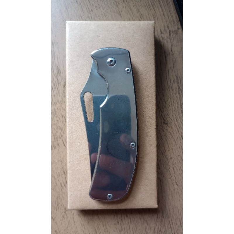 Canivete todo em Inox cromado com trava | Shopee Brasil