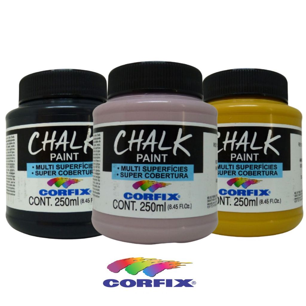 Tinta Chalk Paint Corfix 250ml - 23250 | Shopee Brasil