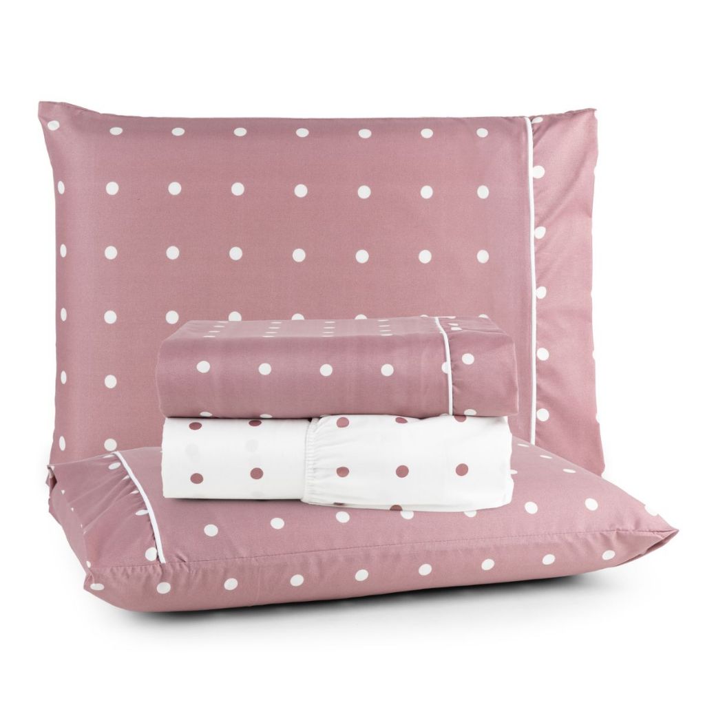 Jogo de cama King grid 200 fios percal acetinado 04 pçs | Shopee Brasil