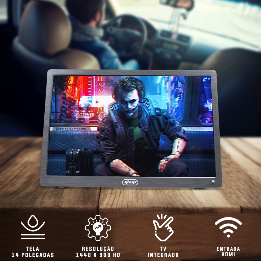 Tv Portátil Digital 14 Polegadas Led Hd Usb Hdmi Sd Monitor | Shopee Brasil