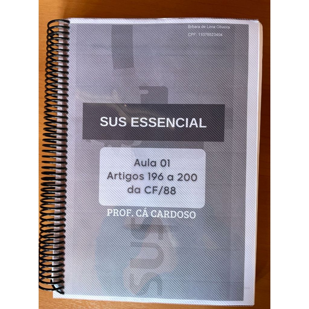 Apostila Encadernada SUS Essencial | Shopee Brasil