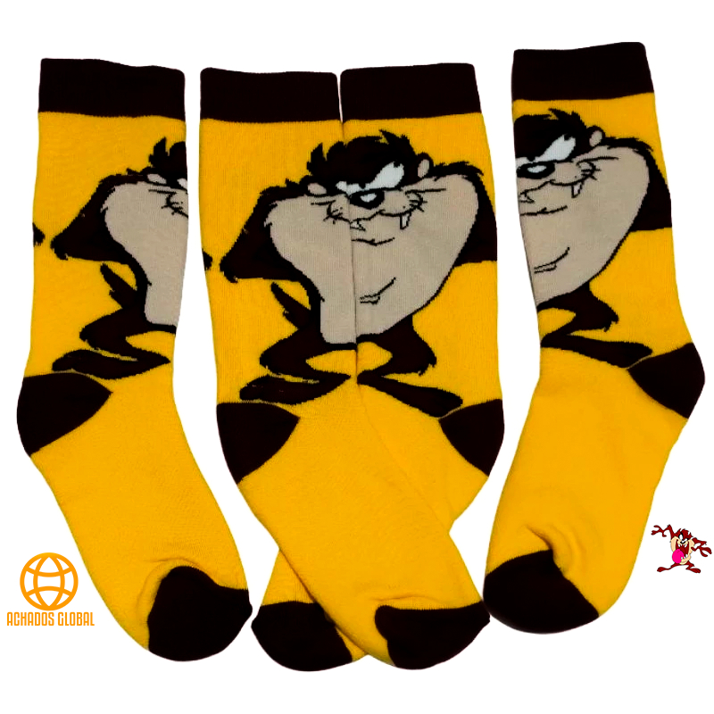 Meia Taz Mania Unissex Cano Alto - Pronta Entrega | Shopee Brasil