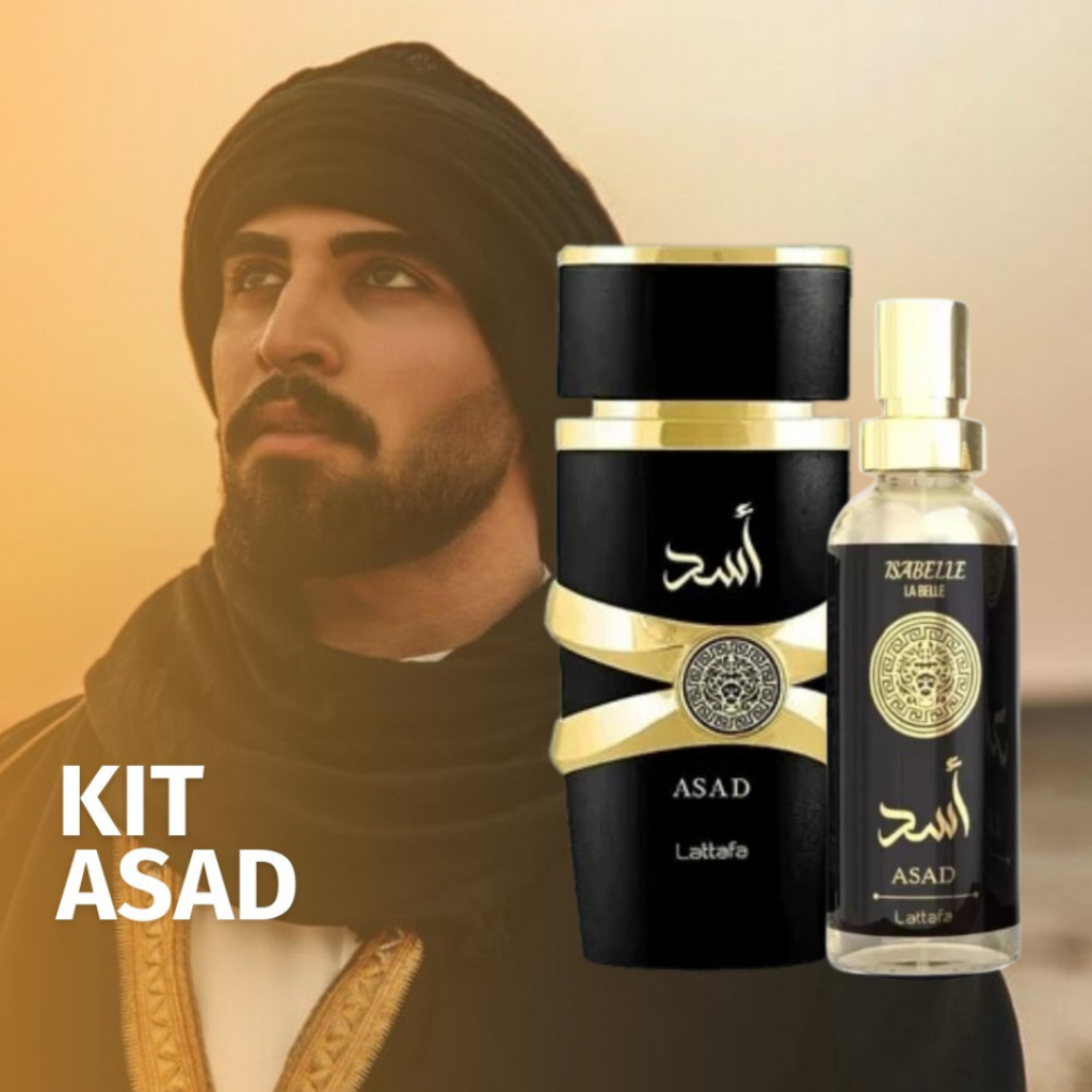 Combo Assad Perfume 100mL + 15mL kit 2 Perfumes Árabes Original com ...