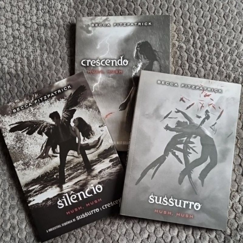 Hush Hush série - Silêncio, Crescendo, Sussurro. kit 3 livros | Shopee Brasil