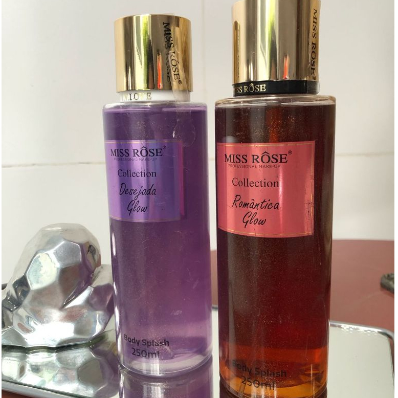 Body Splash Miss Rosê 250ml, com glitter, alta fixação, Inspiração ...