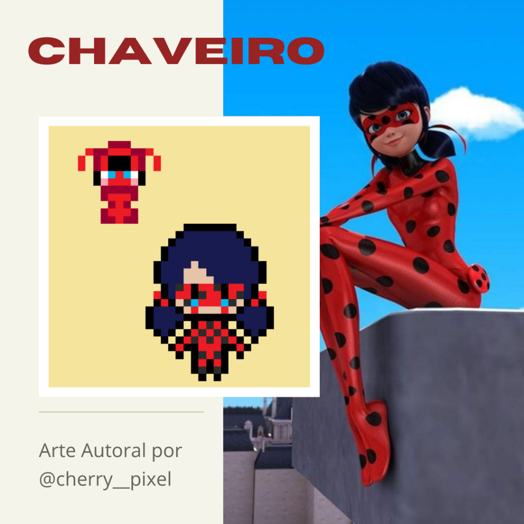 Chaveiro Ladybug Miraculous Hama Perler Beads | Shopee Brasil