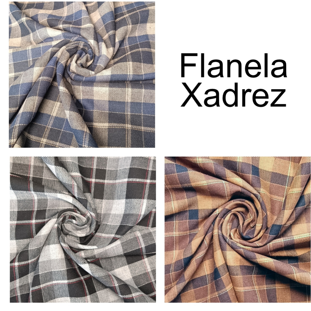 Tecido Flanela Check Everest Xadrez (Metro) | Shopee Brasil