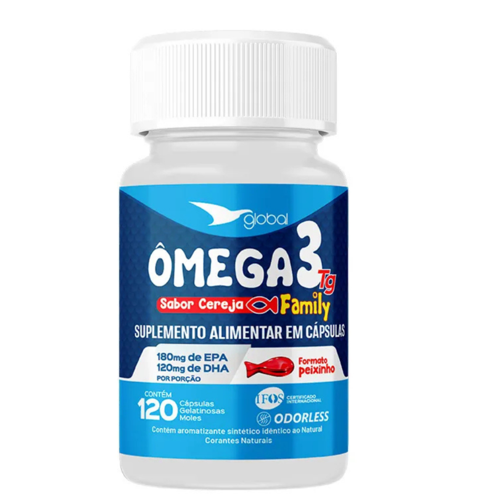 Suplemento Alimentar Ômega 3 Selo IFOS Original TG Family 18 EPA/12 DHA ...