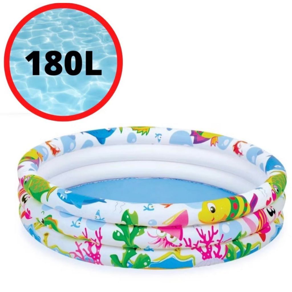 Piscina Infantil 28L - 180 L Redonda Inflável Àgua e Bolinhas | Shopee Brasil