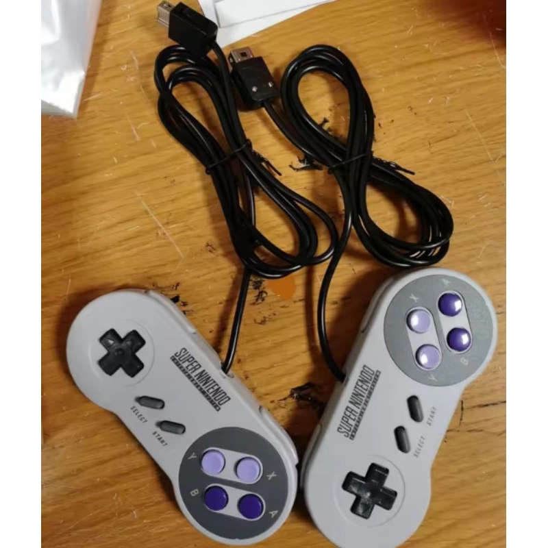 kit 2 controles super Nintendo versão mini original china | Shopee Brasil
