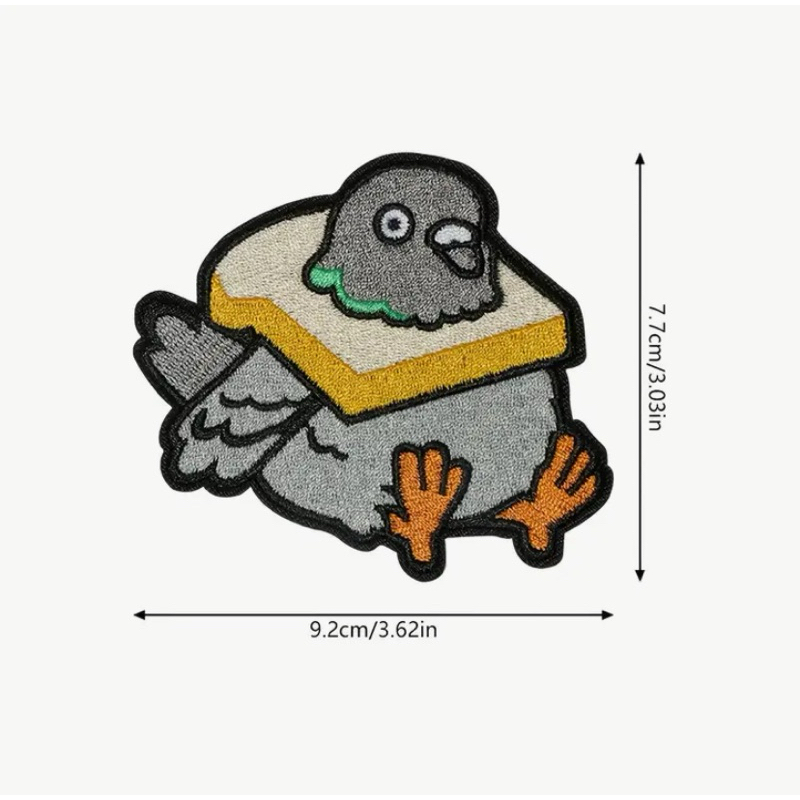 Patch Bordado Termocolante Pão de Pombo | Shopee Brasil