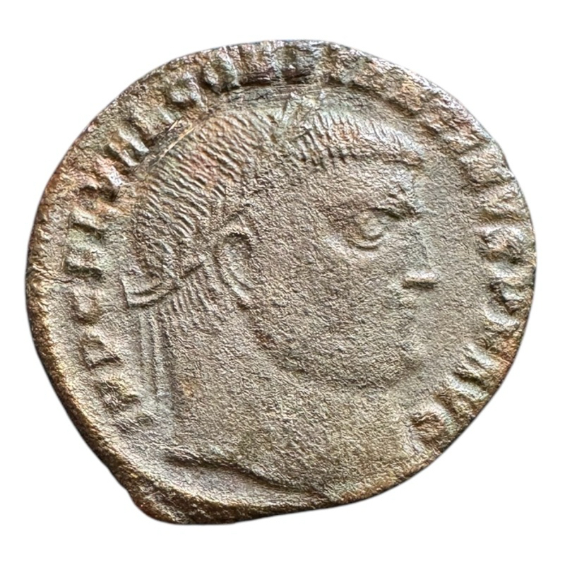 Império Romano; Imperador Constantine I; Data 313 - 314; Moeda Roma ...