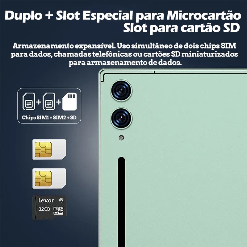 BML Tablet A9 5G Wifi 12GB RAM +512GB armazenamento PARA teclado e ...
