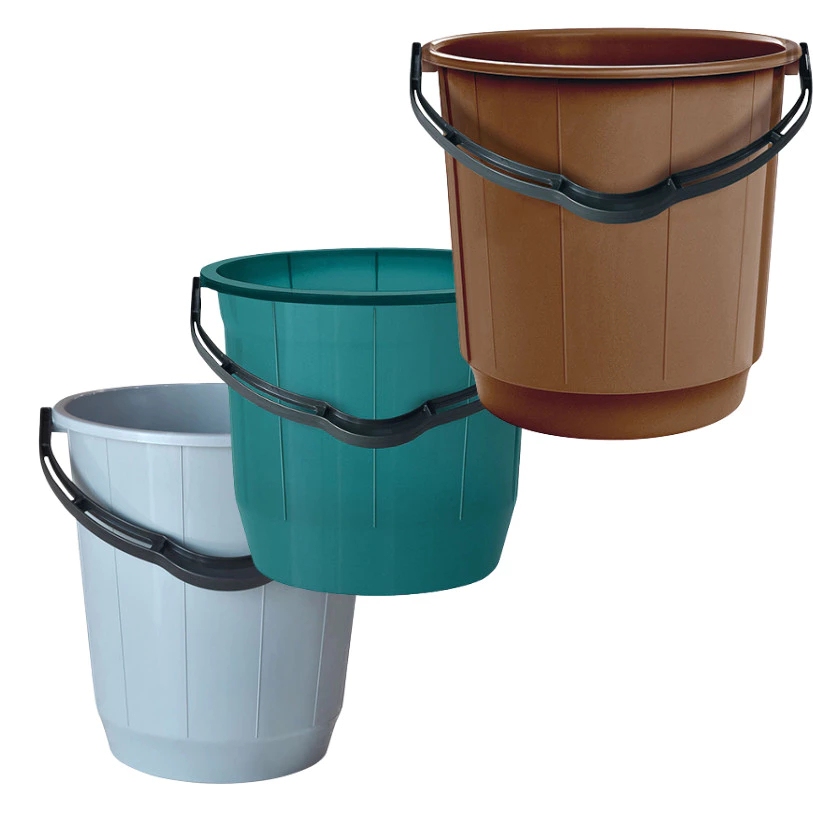 kit Balde Jogo Balde 3 Peças (15 Litros + 10 Litros + 8 Litros) Balde ...