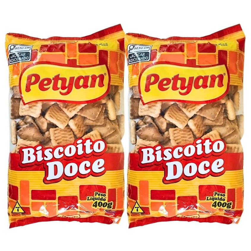 Kit 2 Biscoitos Petyan Doce da Bahia 400G | Shopee Brasil