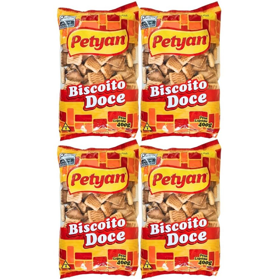 4 Biscoito Doce Petyan da Bahia 400G – Sabor Autêntico e Irresistível ...