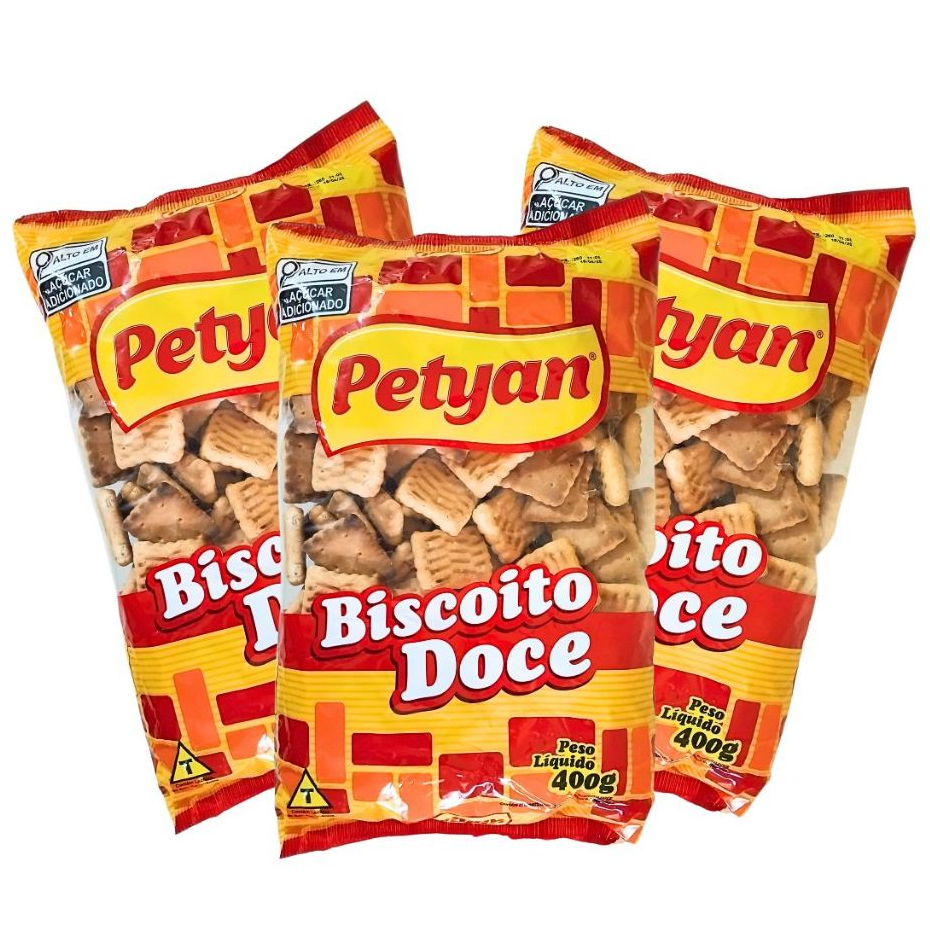 Kit 15 Biscoito Doce Petyan da Bahia 400G – O Verdadeiro Sabor da ...