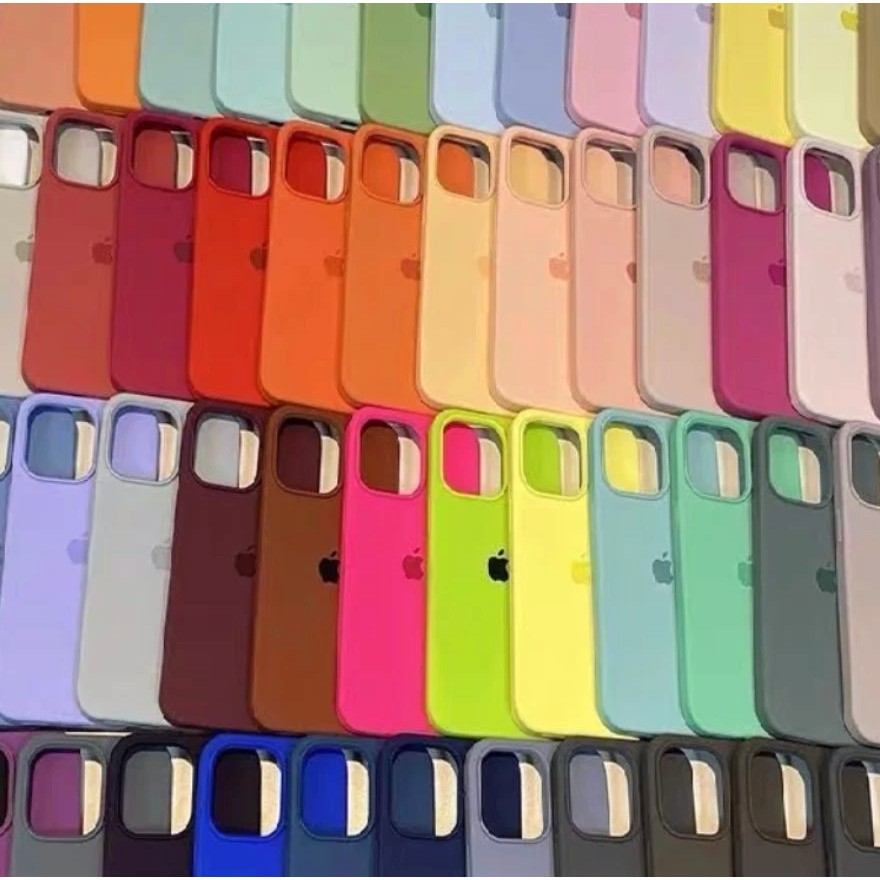 kit 10 pcs Capa de Silicone Aveludada Capinha iPhone 78plus/xr/11 ...