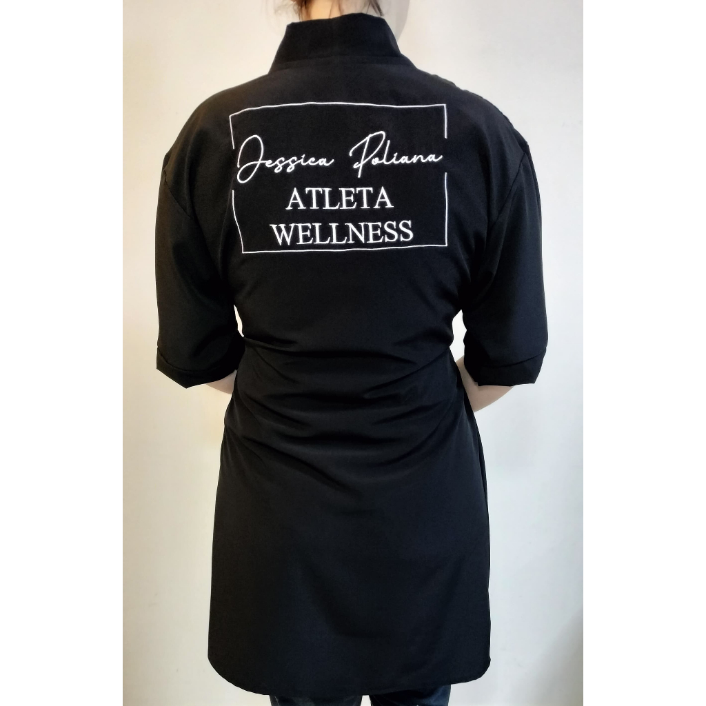 Kimono de Competição Bodybuilder / Bikini / Wellness Bordado nas Costas ...