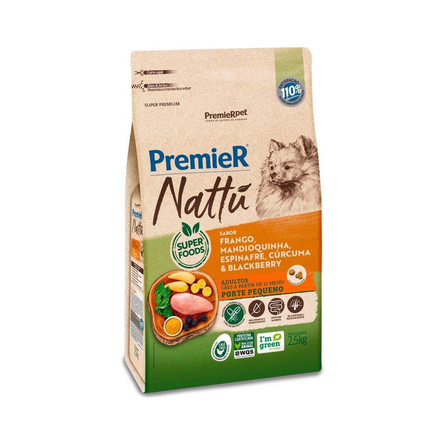 Premier Nattu para Cães 2,5kg | Shopee Brasil