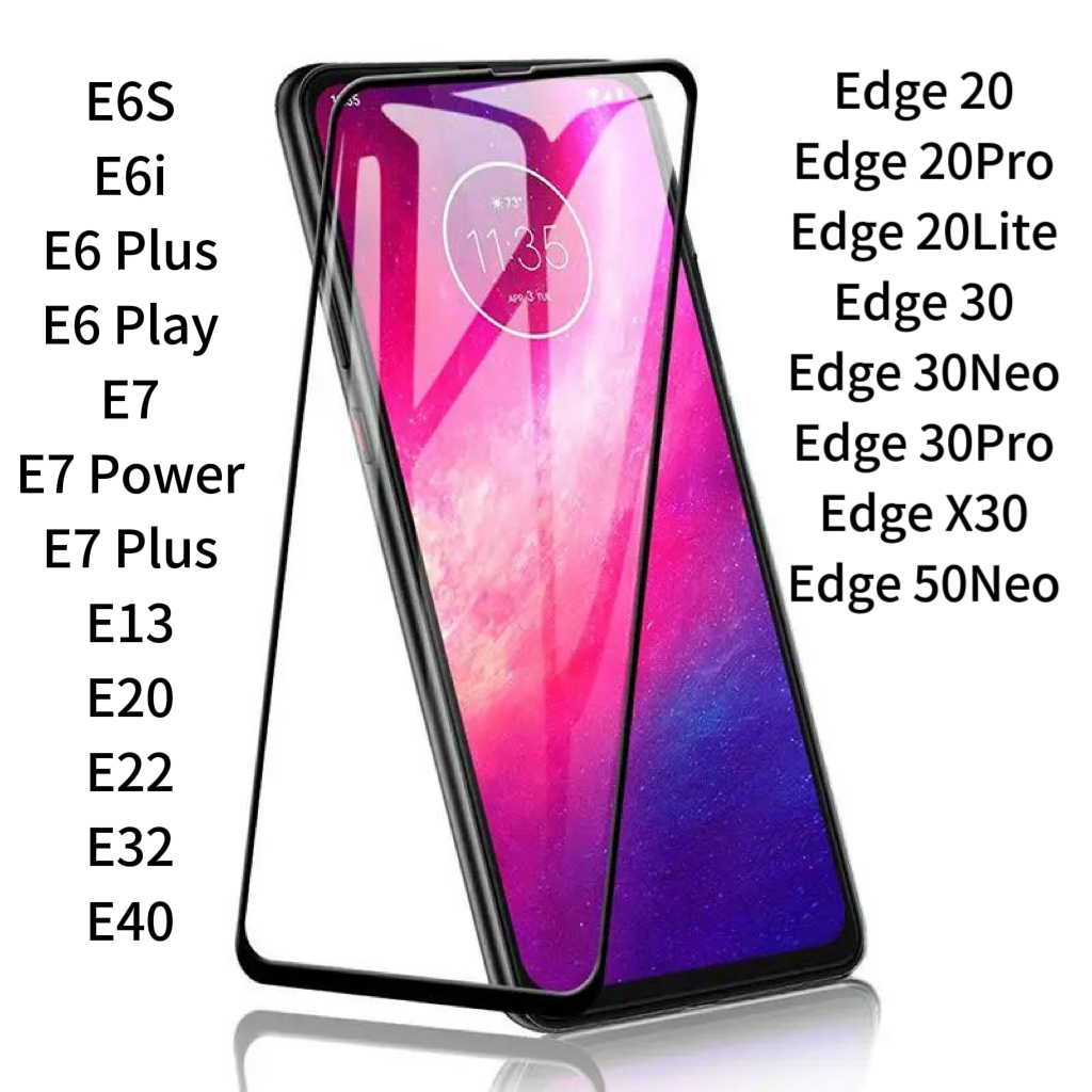 Kit 1/3 Peças Película Vidro Temperado 3D Espessura Max Moto E6 E7 Plus ...
