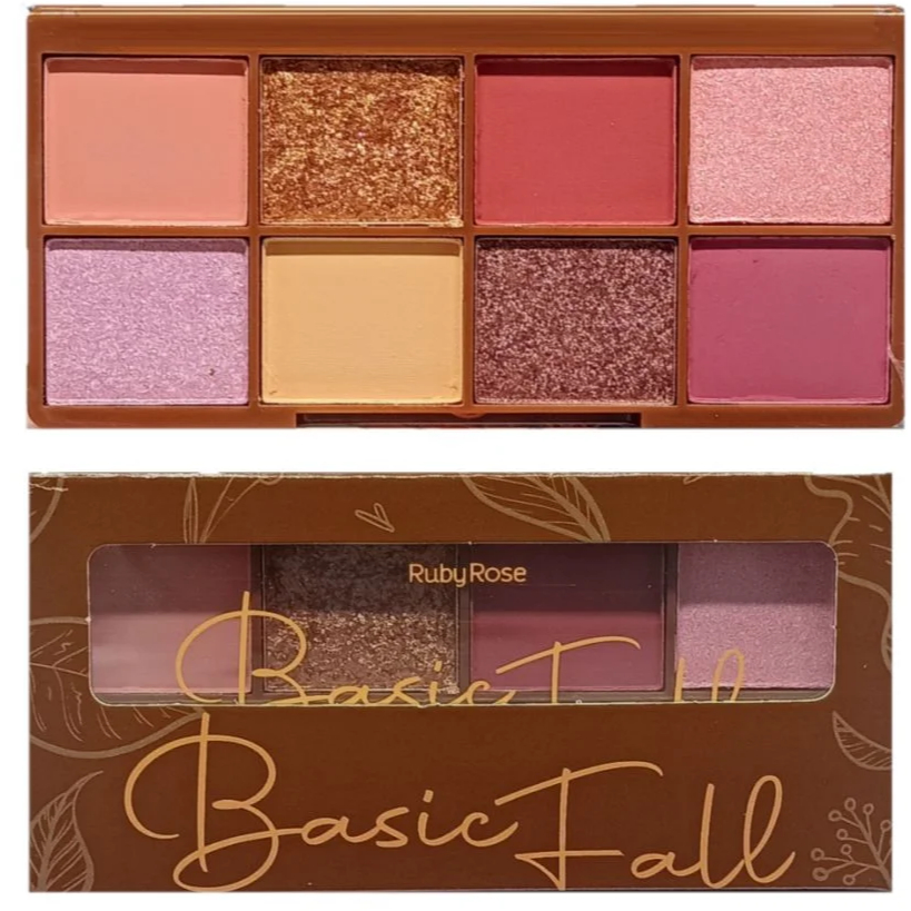 PALETA DE SOMBRAS BASIC FALL - RUBY ROSE | Shopee Brasil