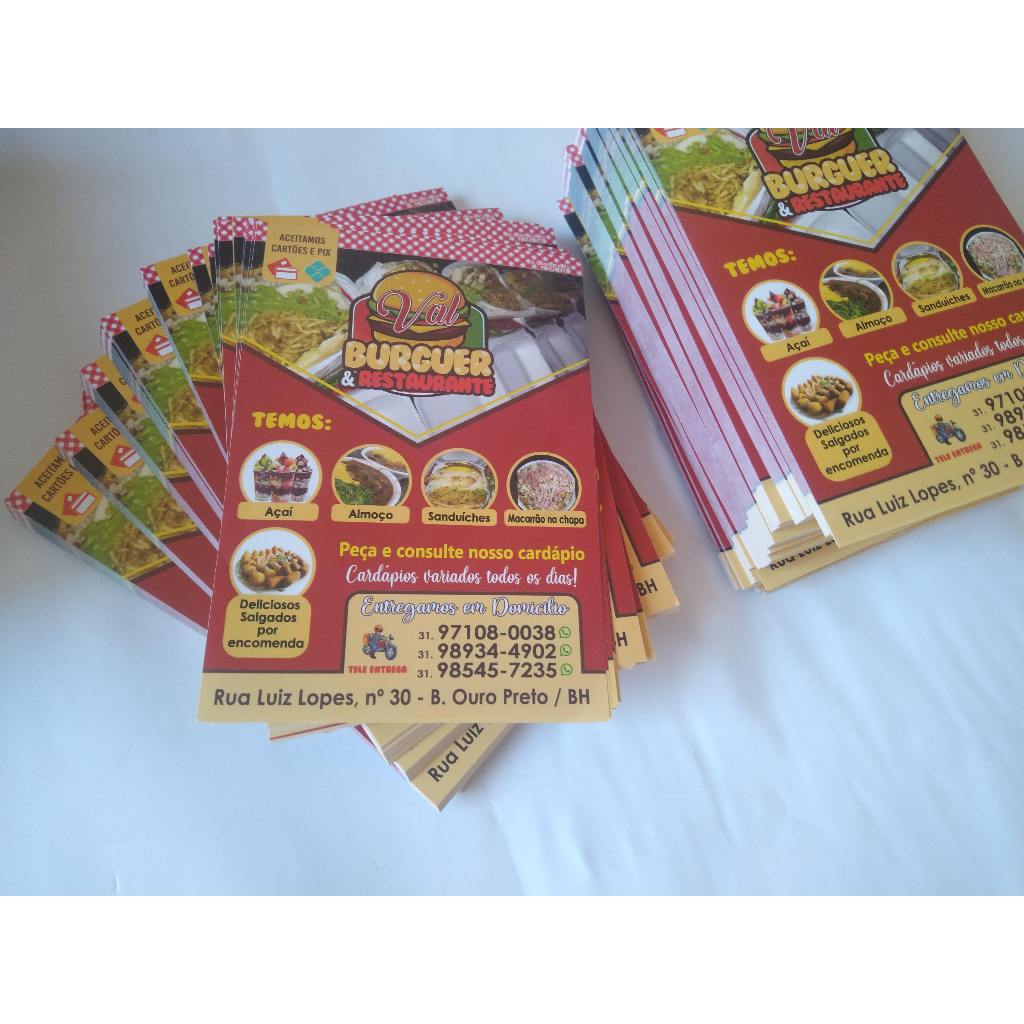1000 Panfletos - Flyers - Folhetos - 10x15cm | Shopee Brasil