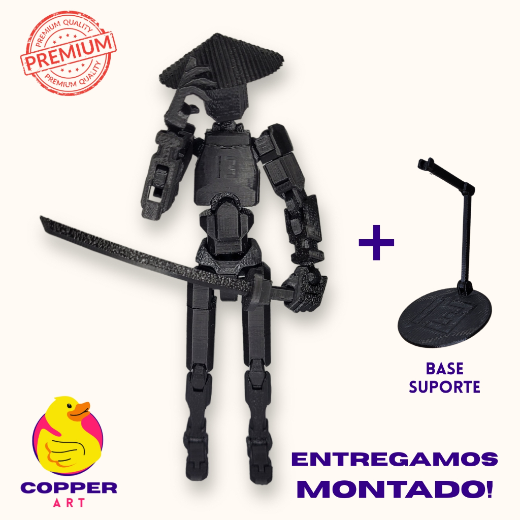 Boneco Articulado Decorativo Dummy 13 NINJA - VARIAS POSIÇÕES! + Base ...