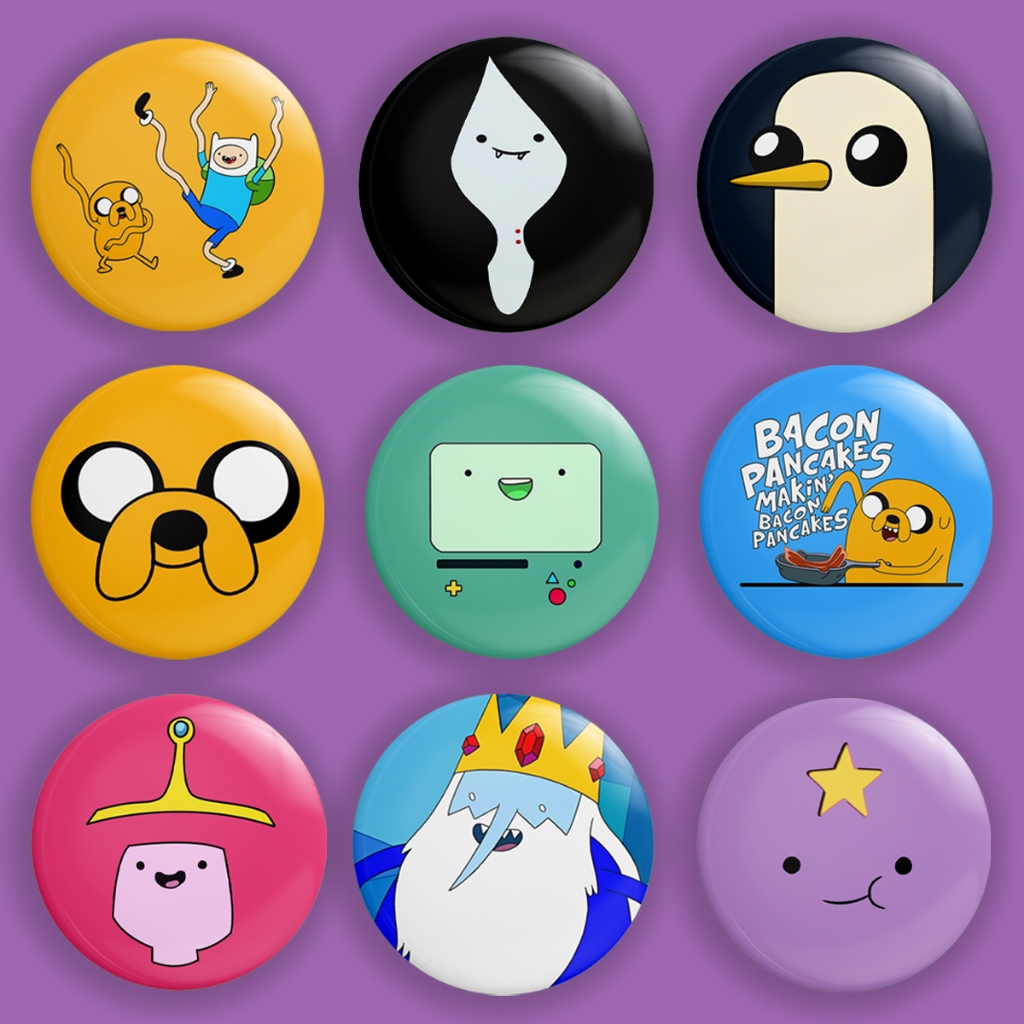 Kit Botton Personalizado Animação Adventure Time | Unitário ou Monte o ...