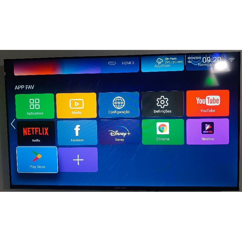 Tv smart 32 polegadas BLUETOOTH , Android 14 , wi-fi, e vários apps instalados | Shopee Brasil