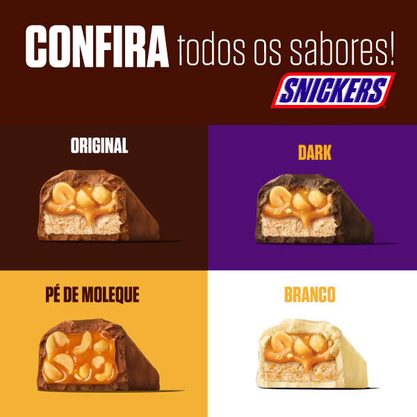 Chocolate Snickers Branco 20 Unidades de 42g | Shopee Brasil