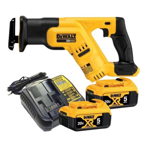 Serra Sabre Dewalt 20V DCS387B XR Com 2 Baterias 5Ah e Carregador ...