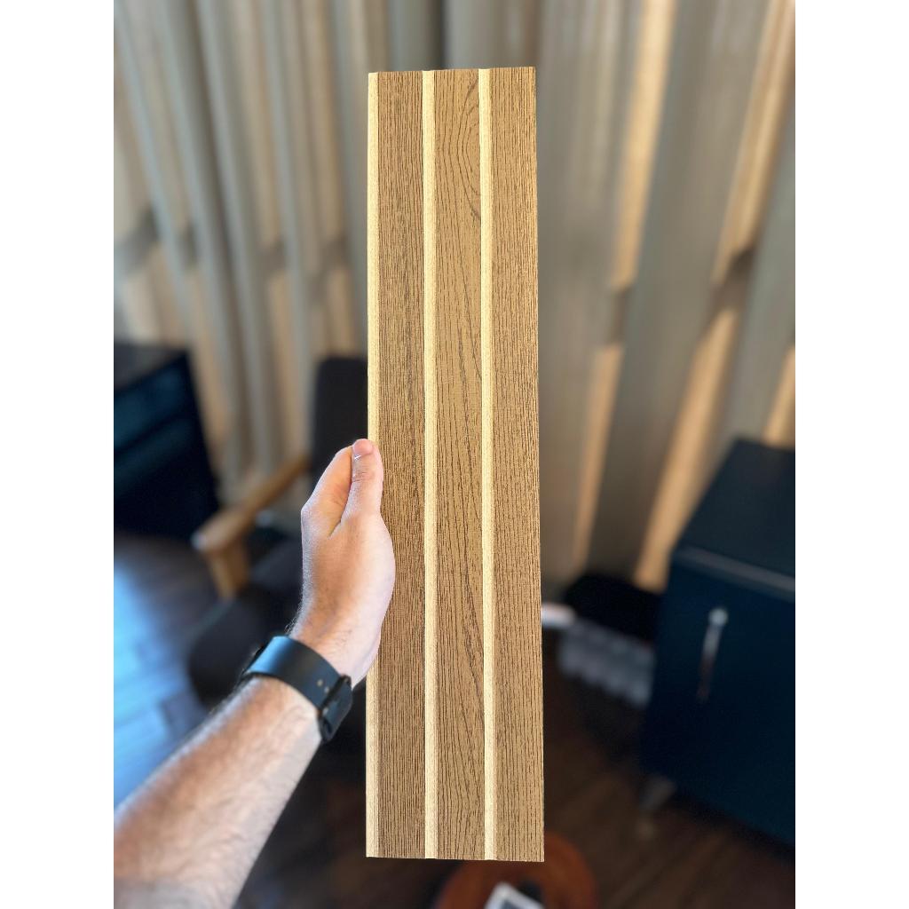 Kit 91 Módulos Placa Ripado Mdf Adesiva Revestimento De Parede 50x11cm ...