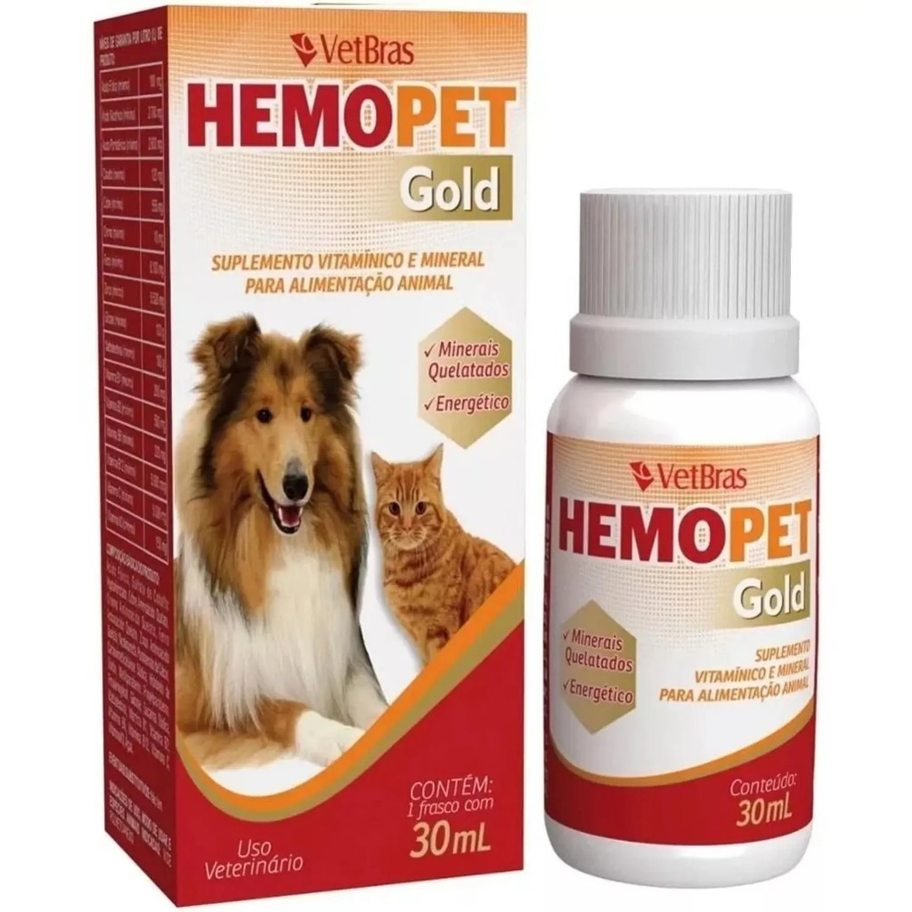 Suplemento Vitaminico Mineral Hemopet Gold 30 ml ( Igual Hemolitan ...