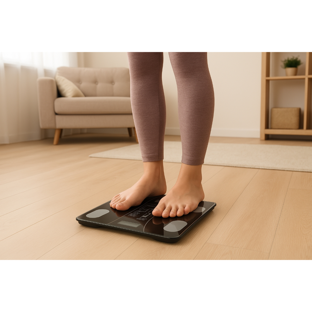 Balança Digital Corporal Bioimpedância Bluetooth monitorar a saúde e ...