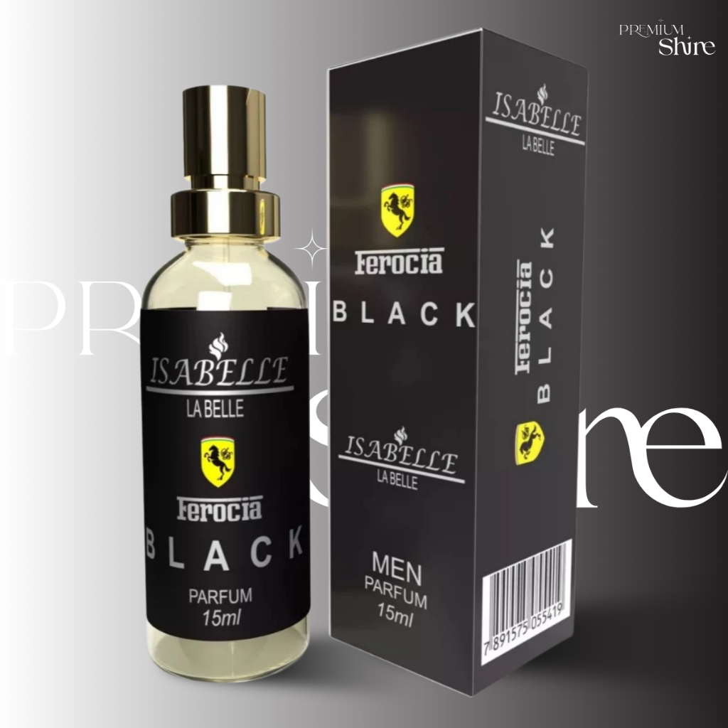 Perfume Ferocia Black EDP 15ml Isabelle la Belle - Perfume Miniatura ...