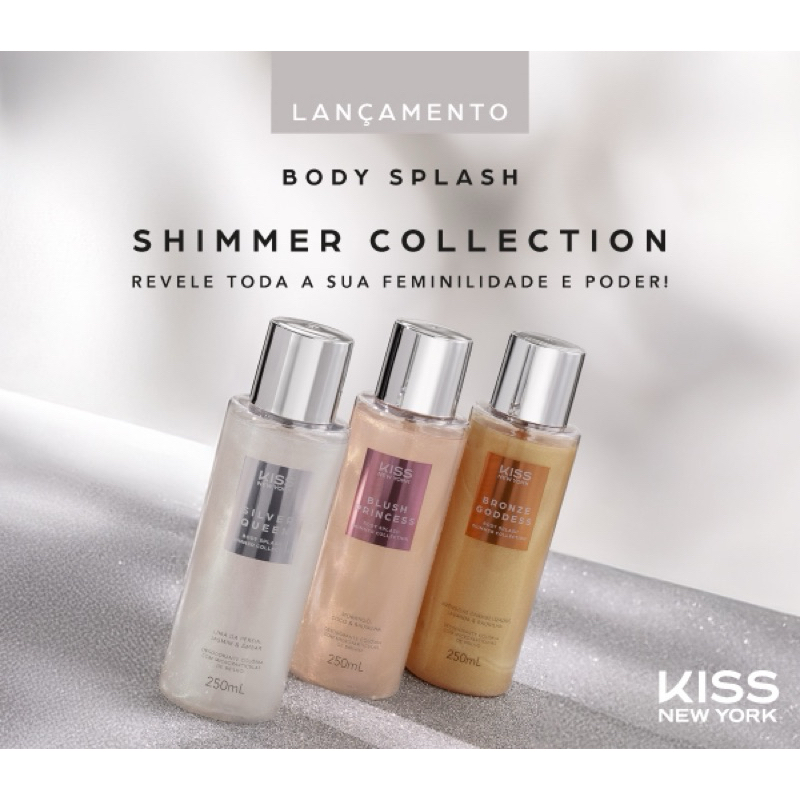 Body Splash Shimmer - Kiss New York | Shopee Brasil