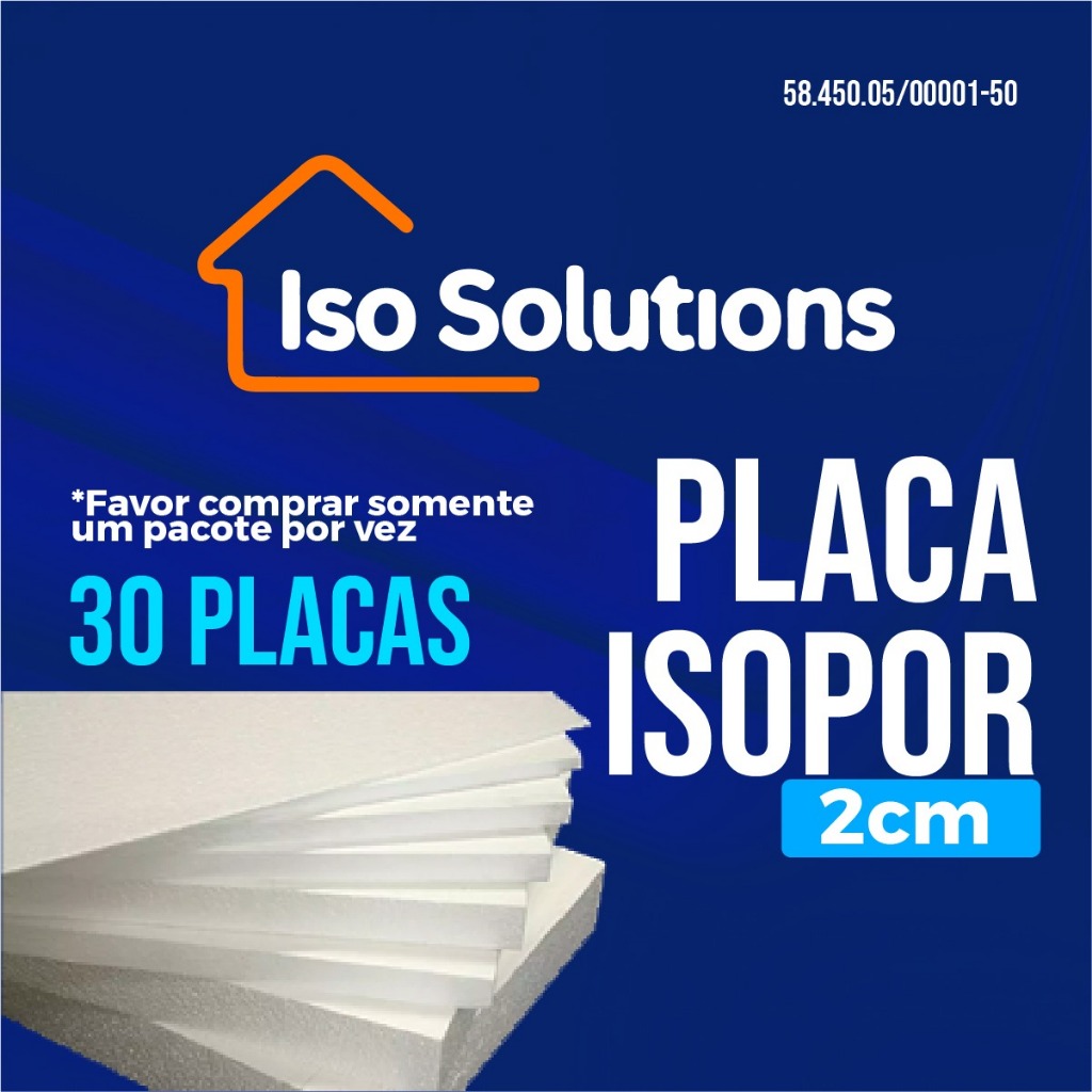 KIT 30 PLACAS DE ISOPOR EPS ANTICHAMAS COM 2 CM DE ESPESSURA- FORRO, PAREDE | Shopee Brasil