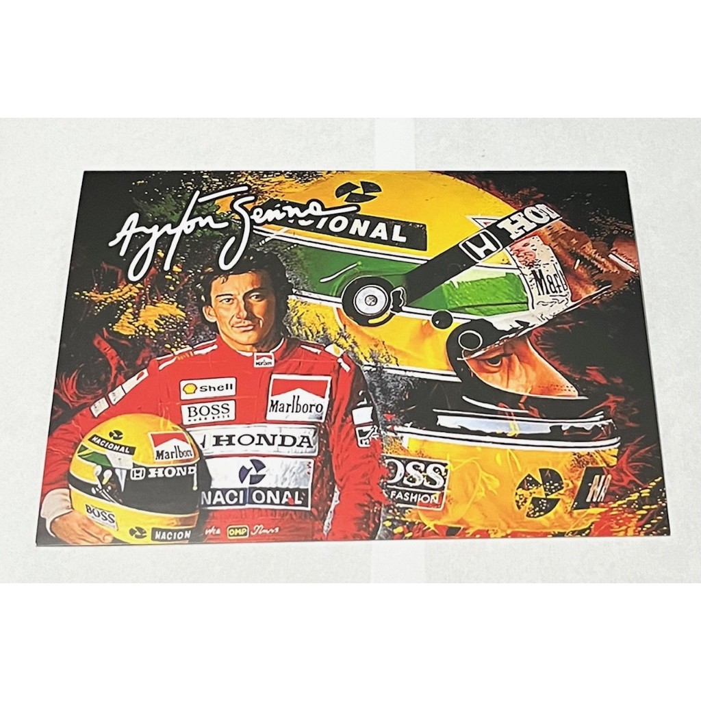Card Original do Ayrton Senna no Folder Personalizado. Item de Coleção ...